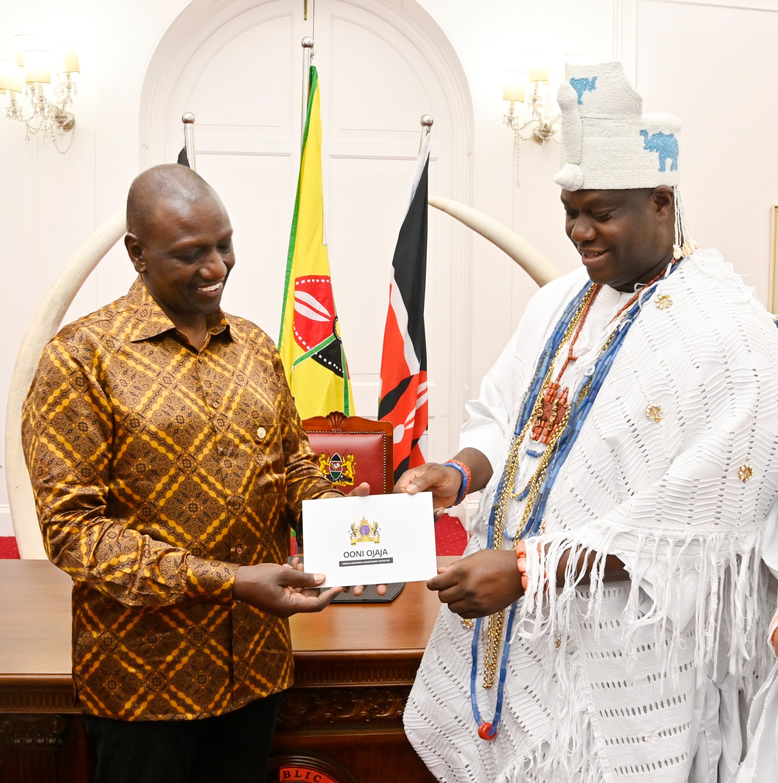 Kenyan President Lauds Ooni Ogunwusi's Pan-African Initiatives