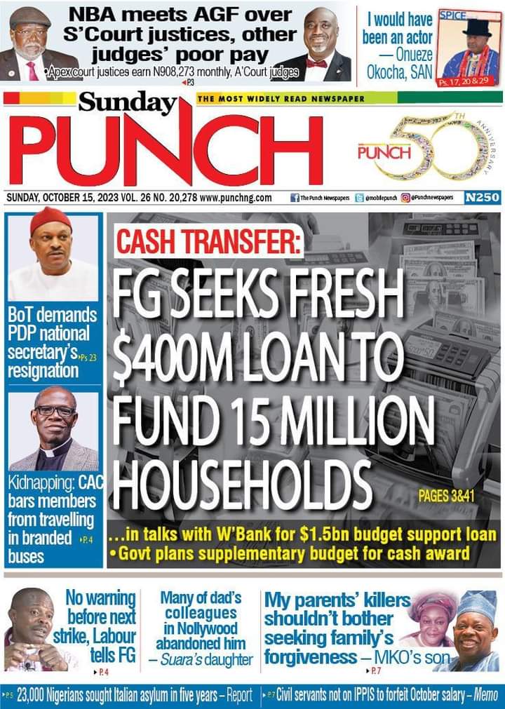 FG Seeks Fresh $400m World Bank Loan And Other Newspaper Headlines ...